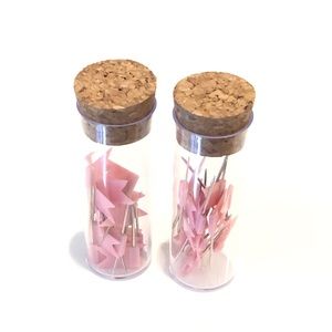 Target | Office | Pink Flag Pins Set Of Two Bottles | Poshmark
